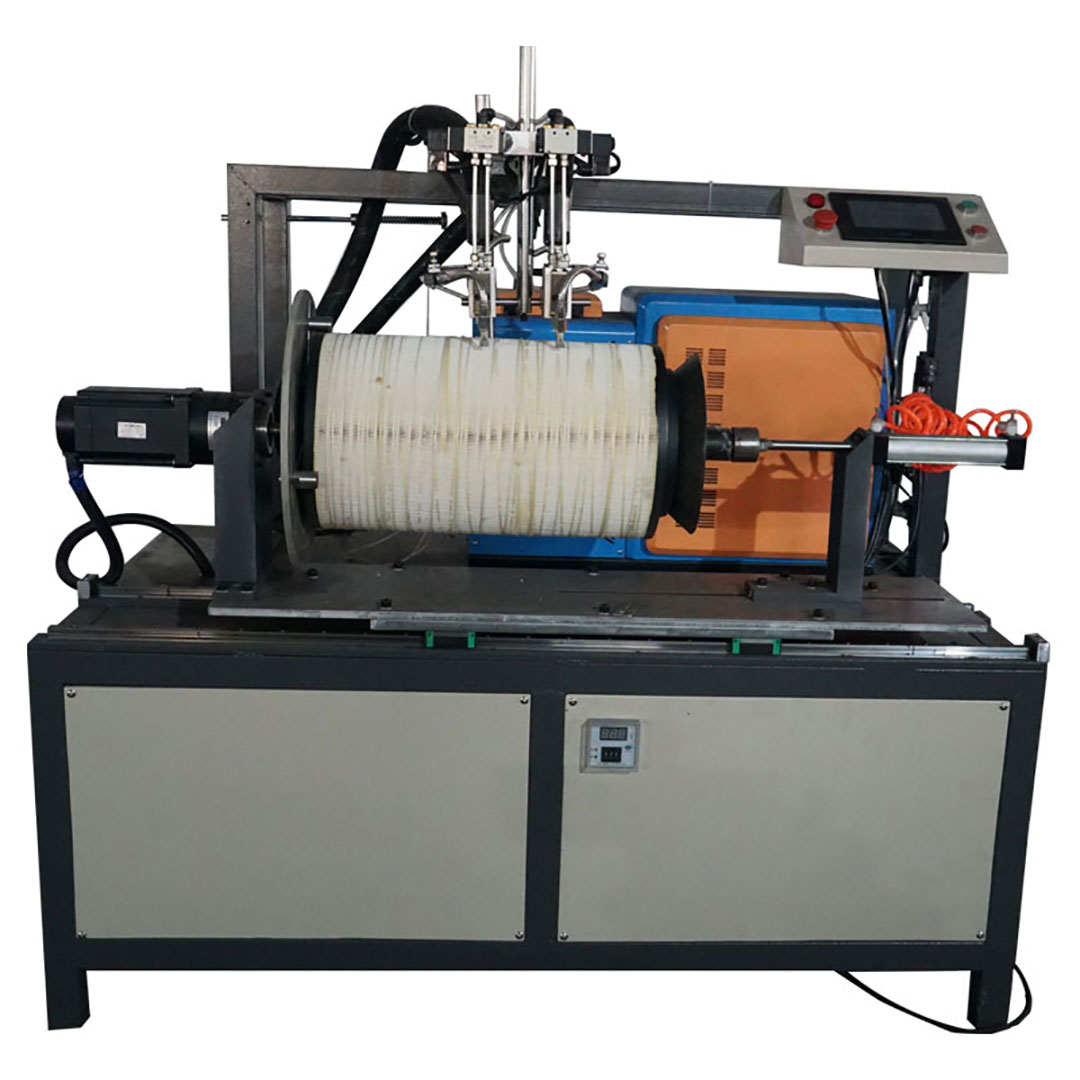 What makes the horizontal rubber string winding machine of filter ...